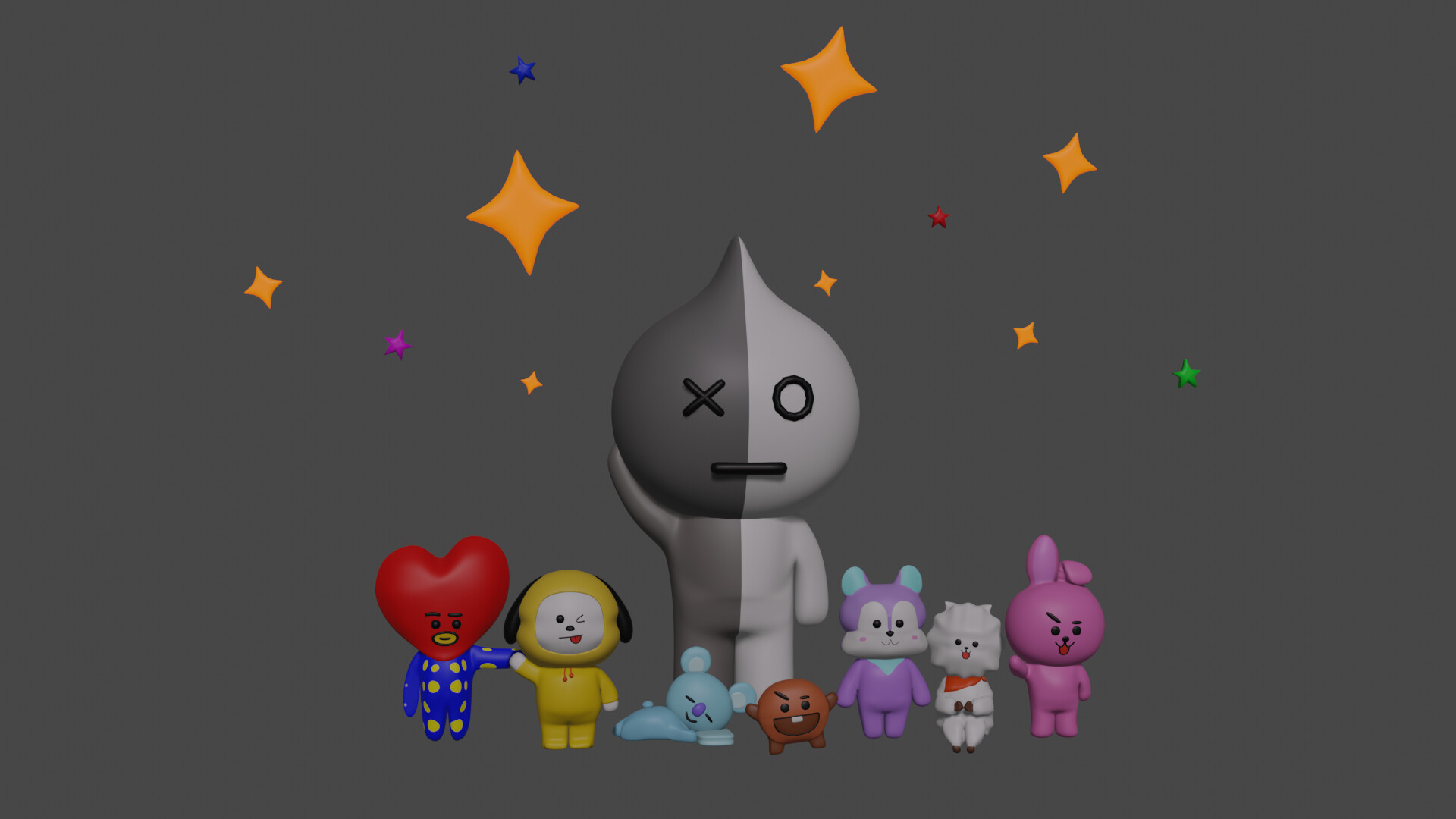 ArtStation - Bt21 Characters