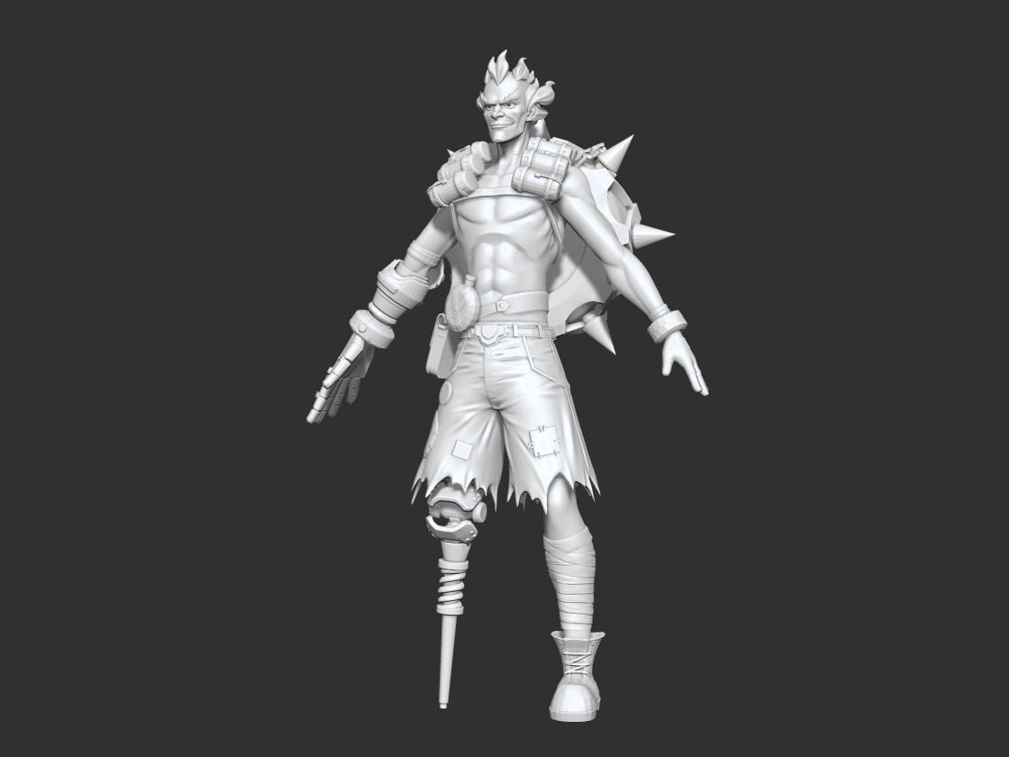 ArtStation - Overwatch Junkaat Character Modeling