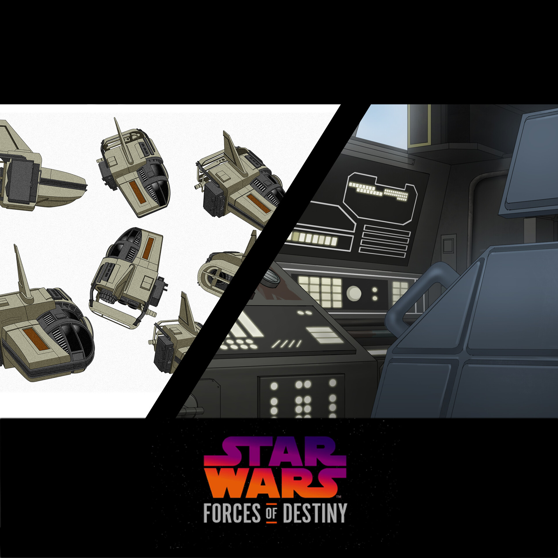 ArtStation - STAR WARS FORCES OF DESTINY - PROPs | Enviroments
