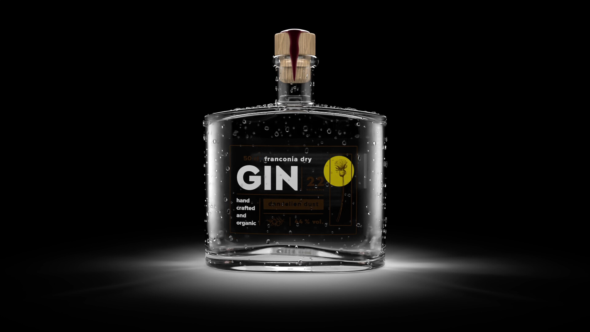 ArtStation - Product Visualization - Dandelion Dust Dry Gin