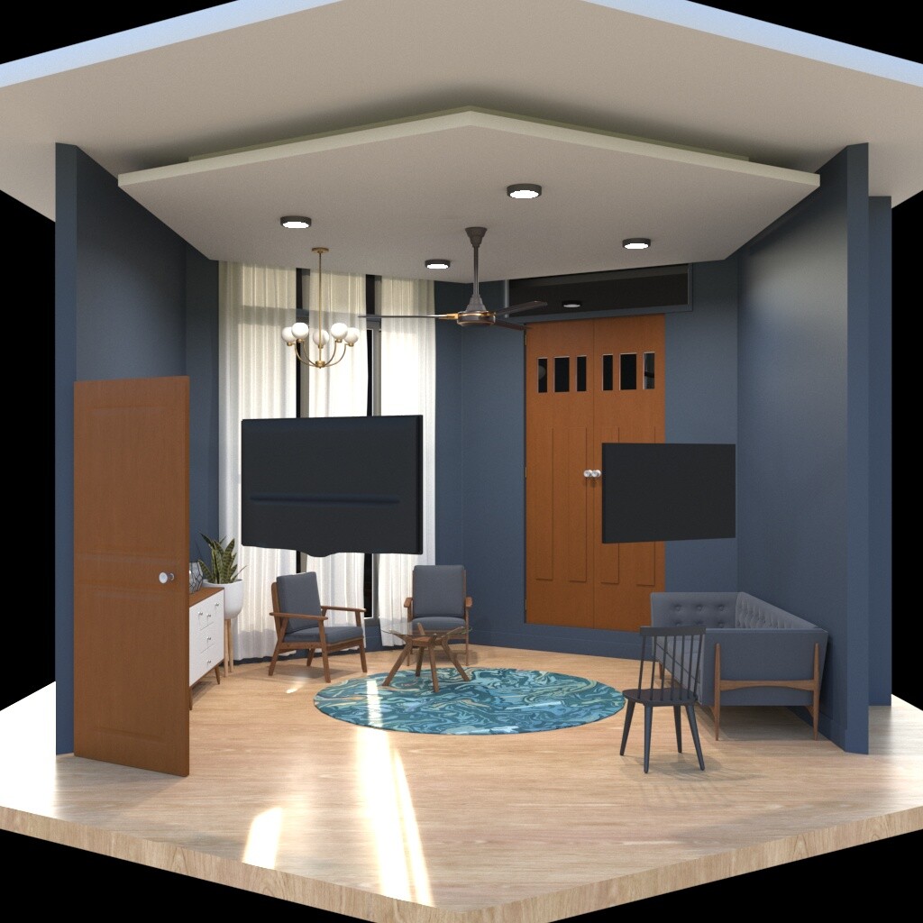 ArtStation - Hexagon Room Interior