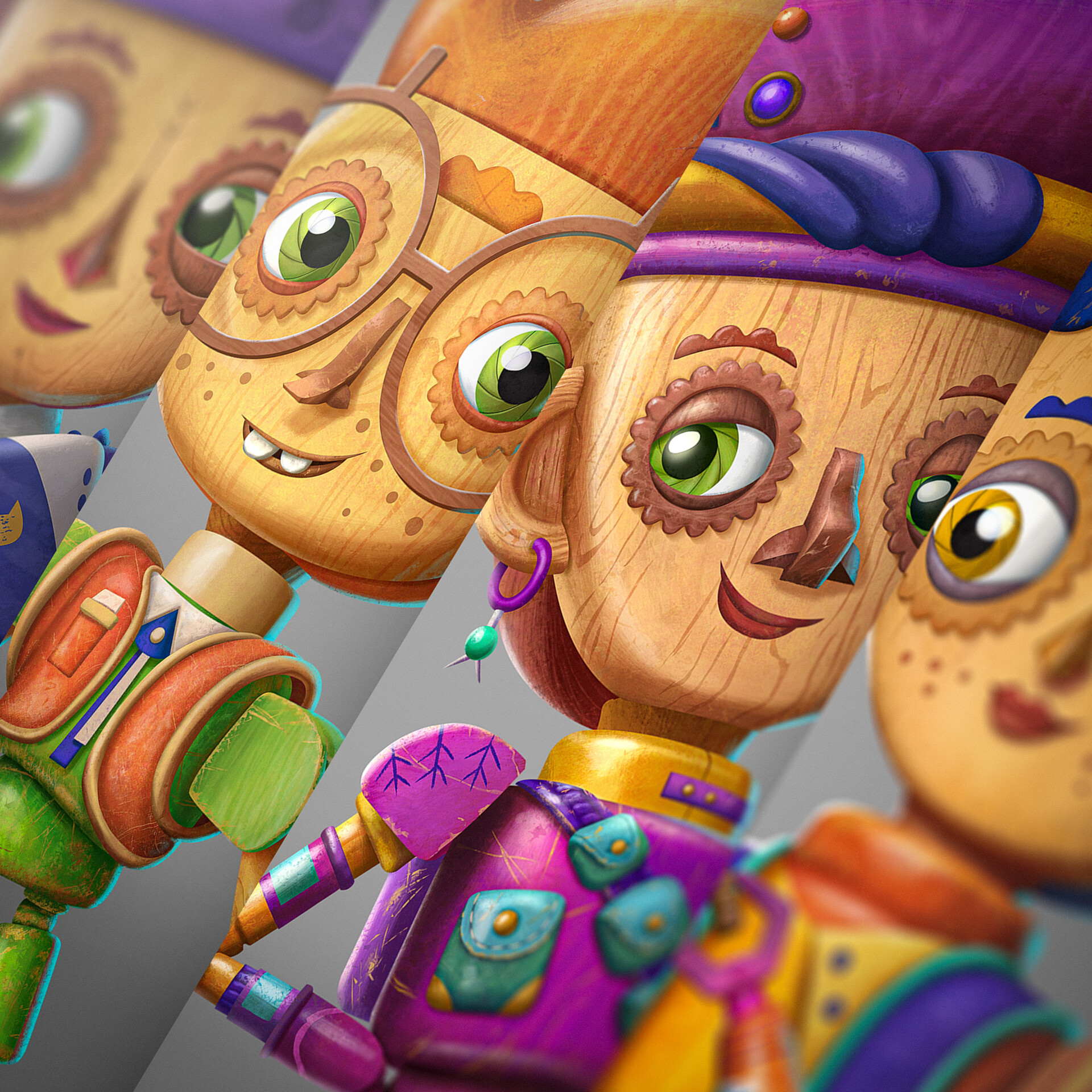 ArtStation - Owl Riders Character Digital Paintings