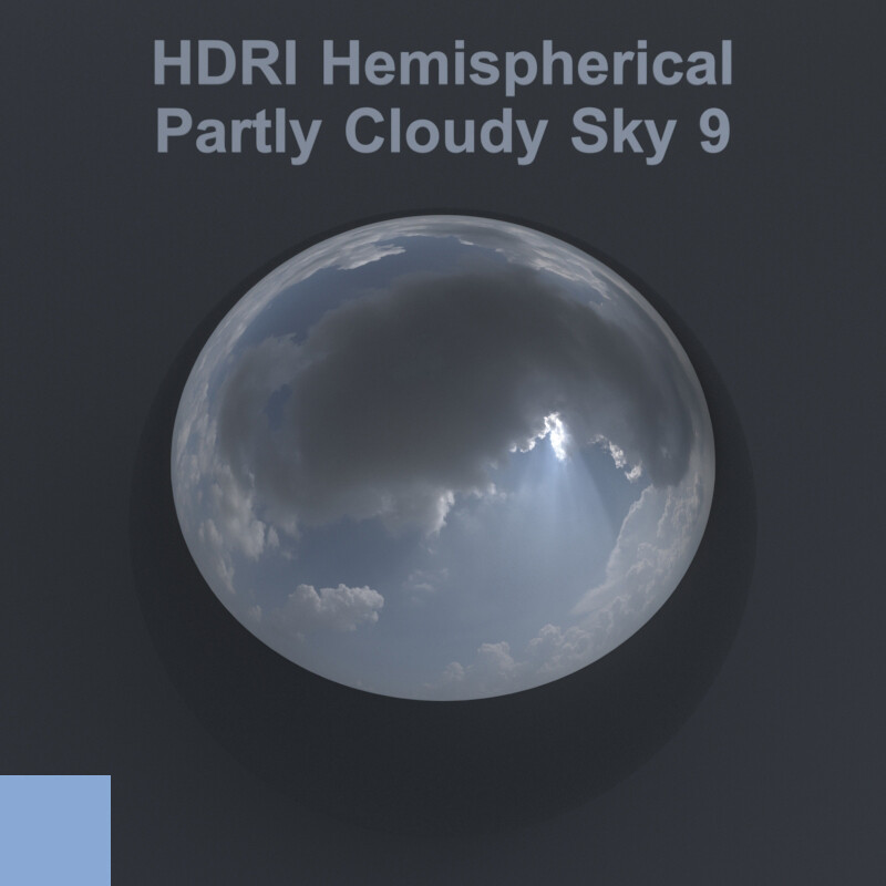 ArtStation - HDRI Hemispherical Partly Cloudy Sky 9