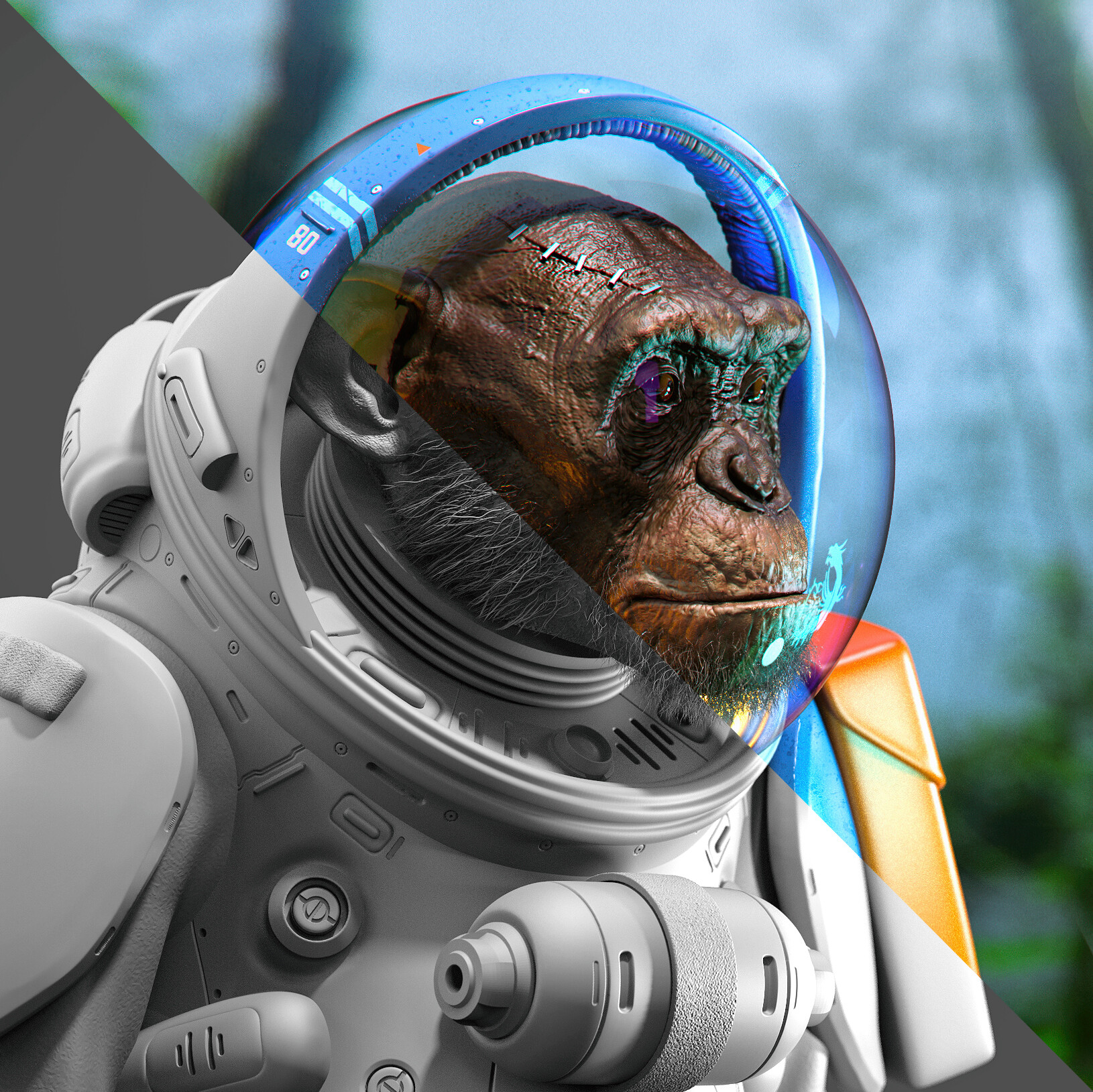 ArtStation - -SPACE APE 2.0 REDESIGN-
