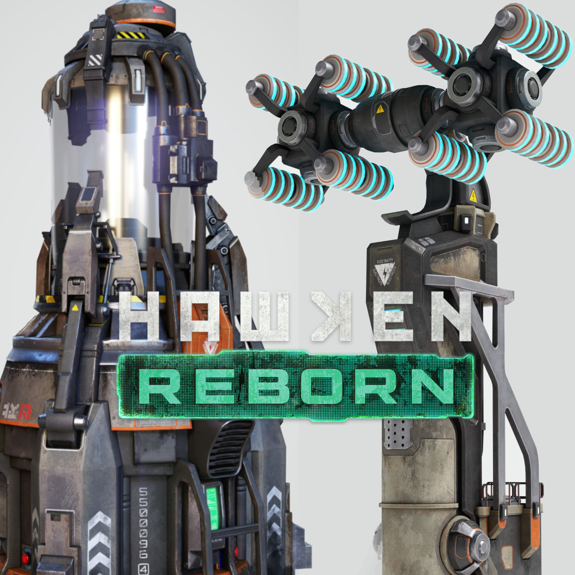 ArtStation - Hawken Reborn Environment Props