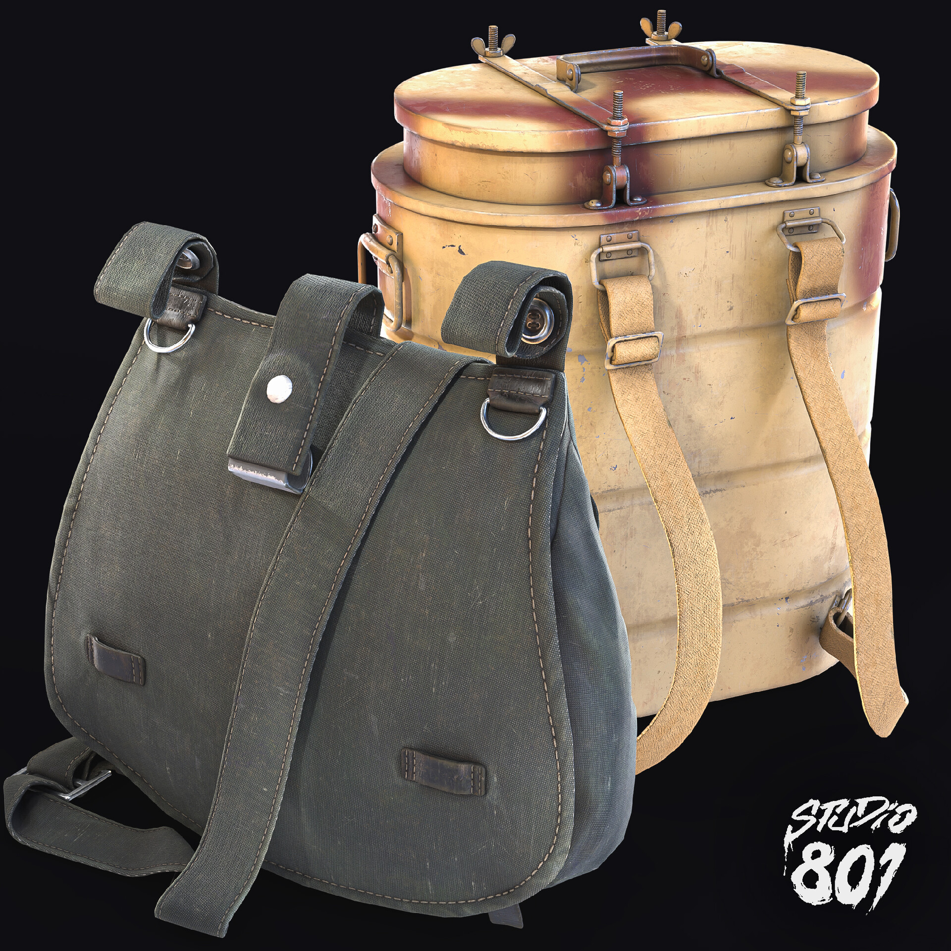 ArtStation - Military backpacks