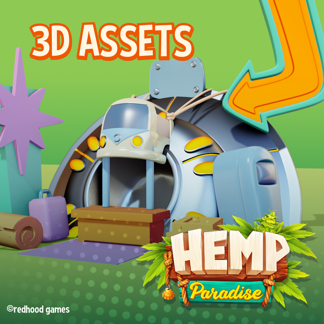 ArtStation - 3D assets - Hemp Paradise