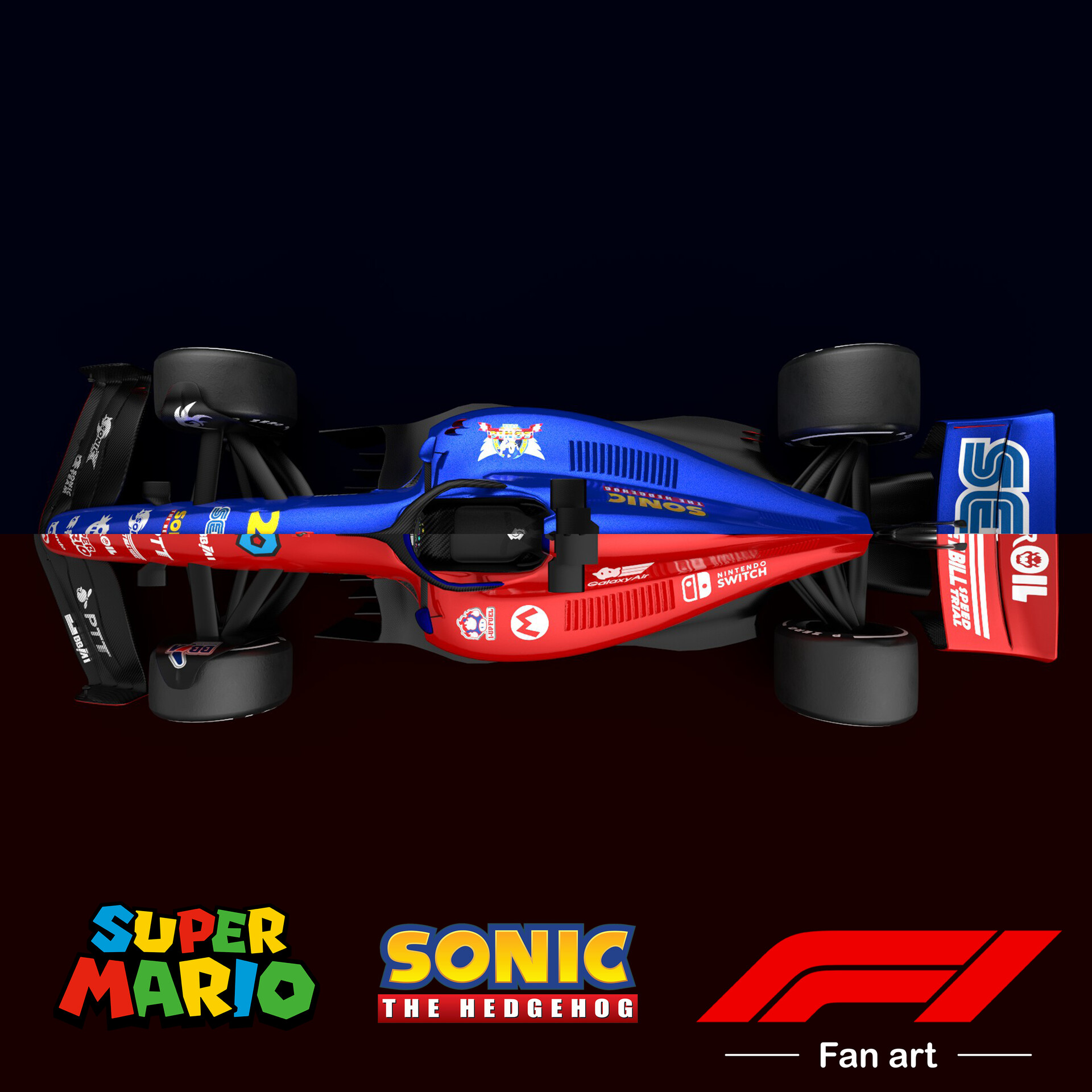 ArtStation - Nintendo F1 Team and Sega racing Team