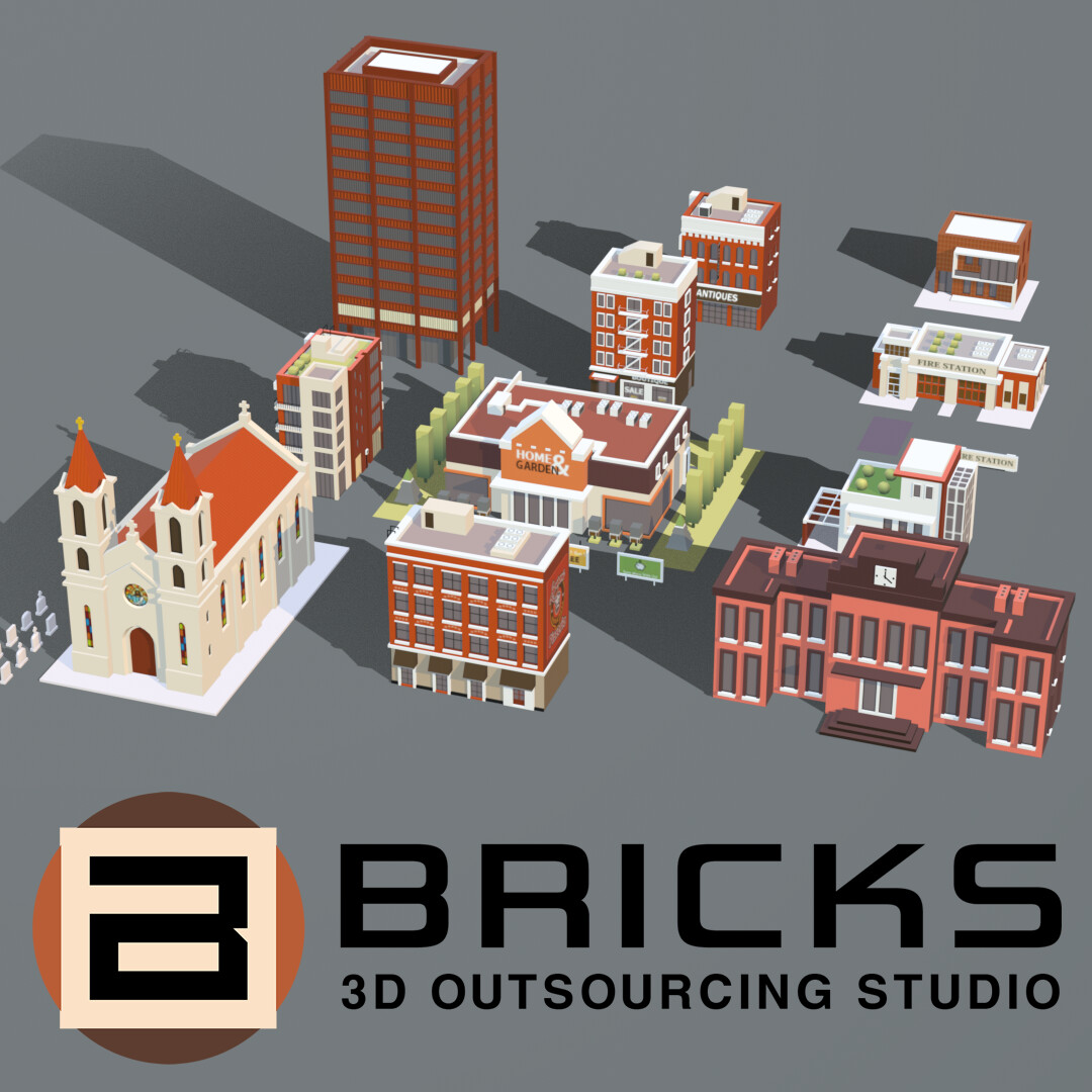 ArtStation - Cartoon Building