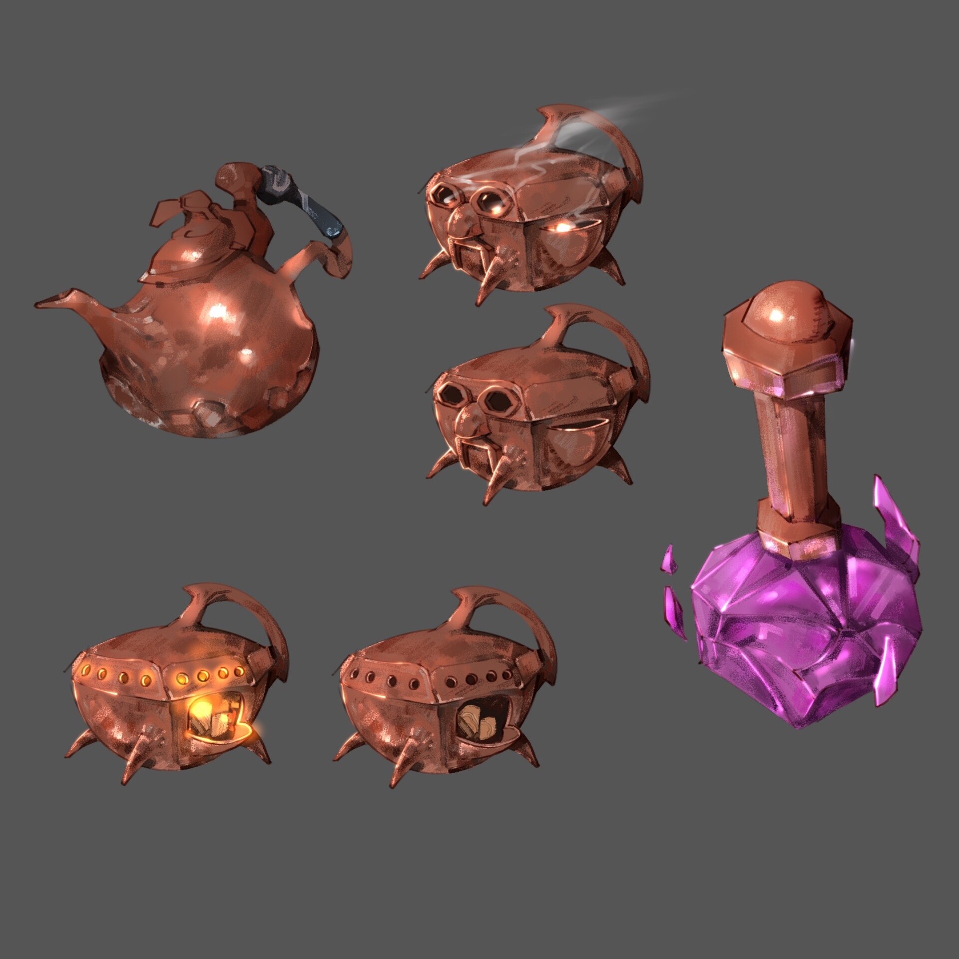 ArtStation - A set of dwarven props