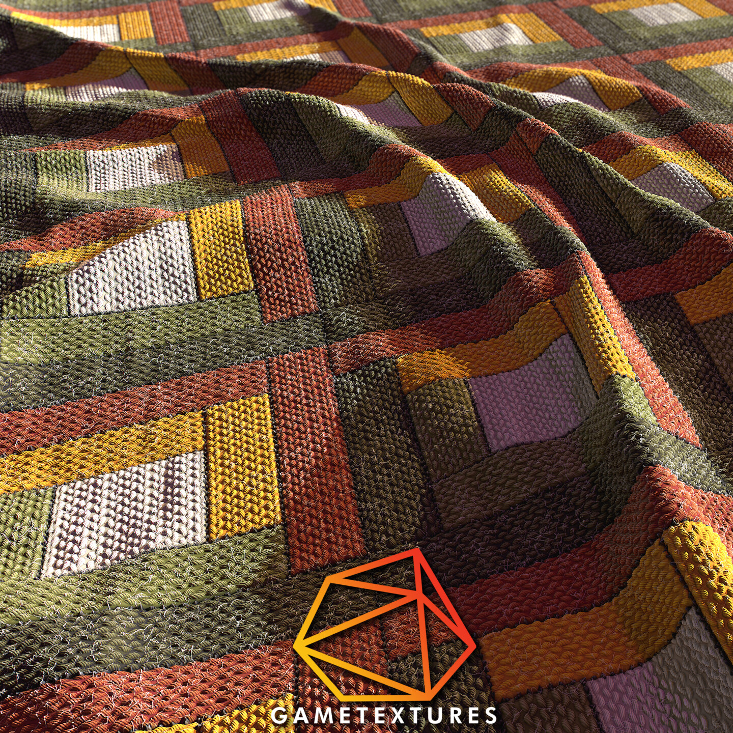 ArtStation - Log Cabin Quilt