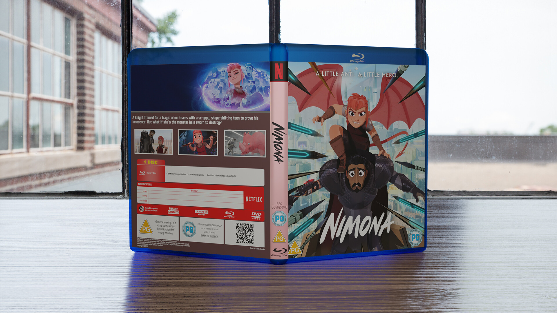 ArtStation - Nimona (2023) Custom Blu-ray Cover