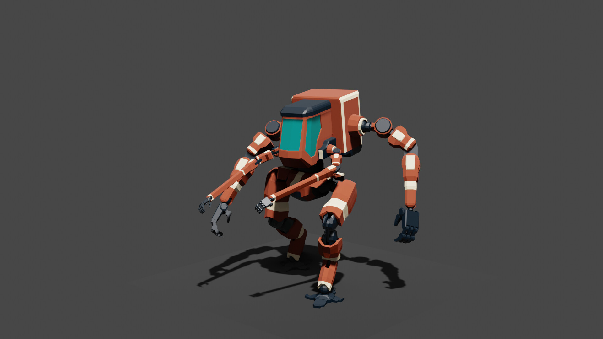 ArtStation - 4-Arm Construction Mecha