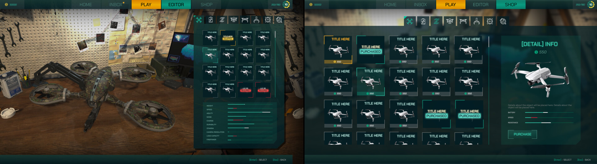 ArtStation - Drone Strike UI/UX Elements