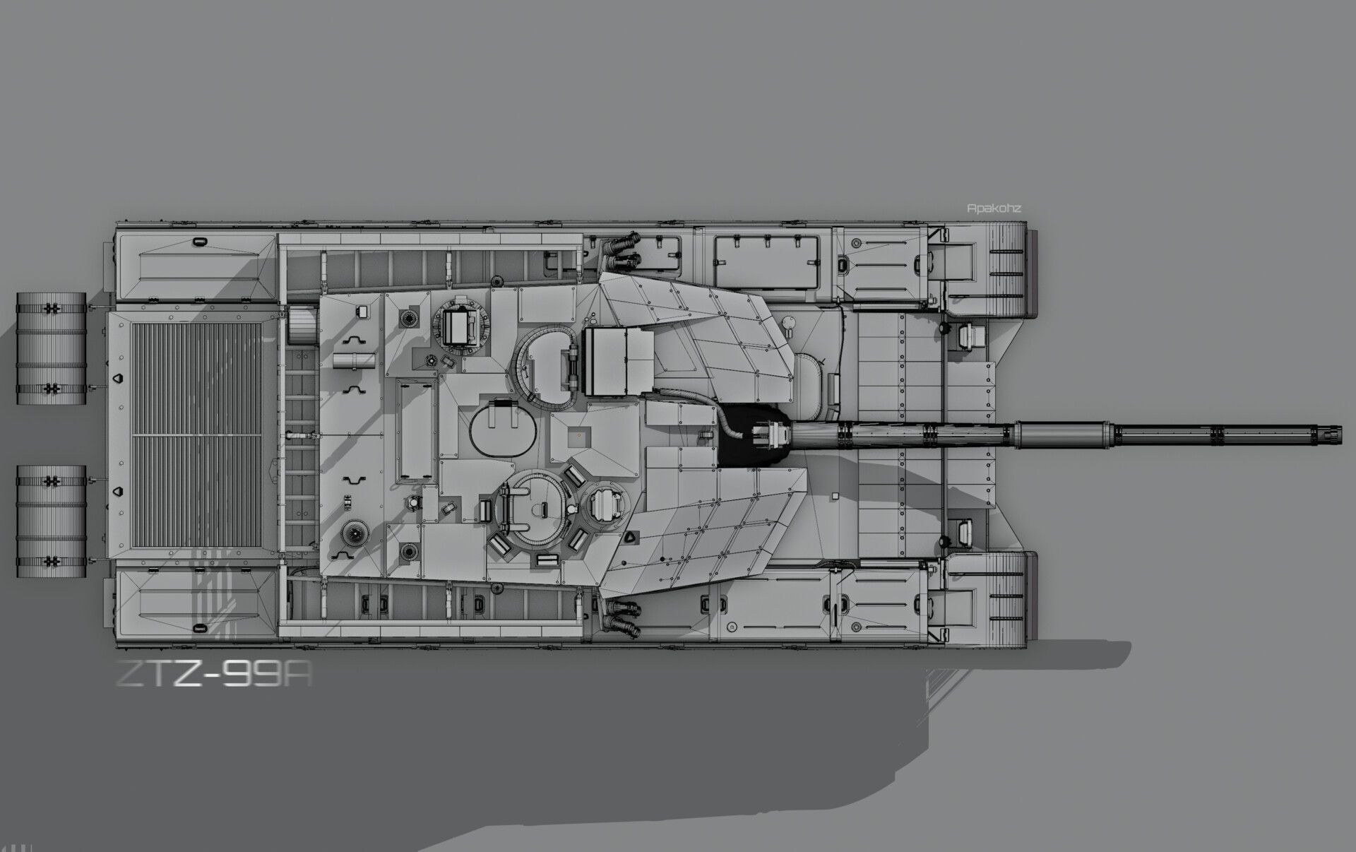 ArtStation - ZTZ-99A | CN-PLA MBT