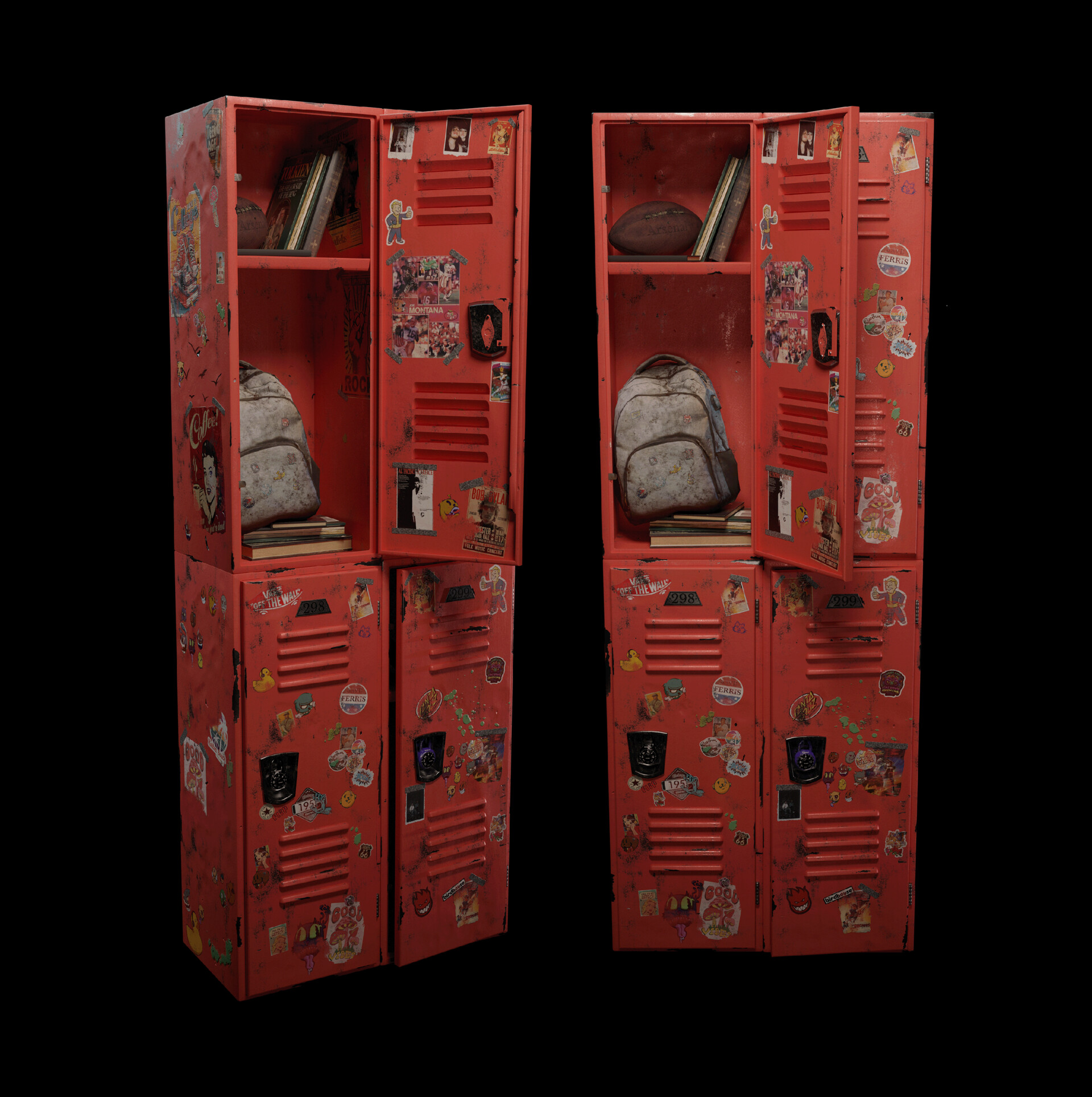 ArtStation - School Lockers