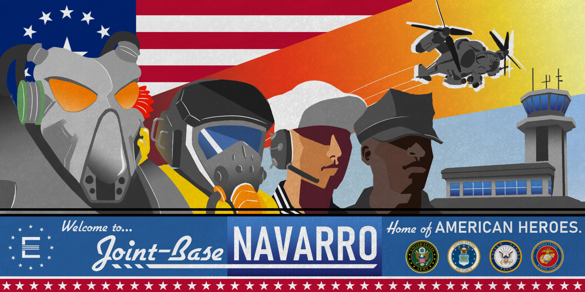 ArtStation - Fallout New Vegas: JB Navarro Federal Billboard Adverts