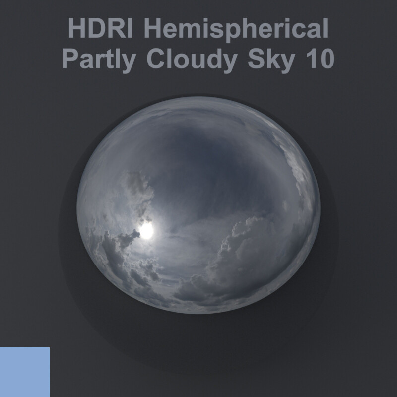 ArtStation - HDRI Hemispherical Partly Cloudy Sky 10