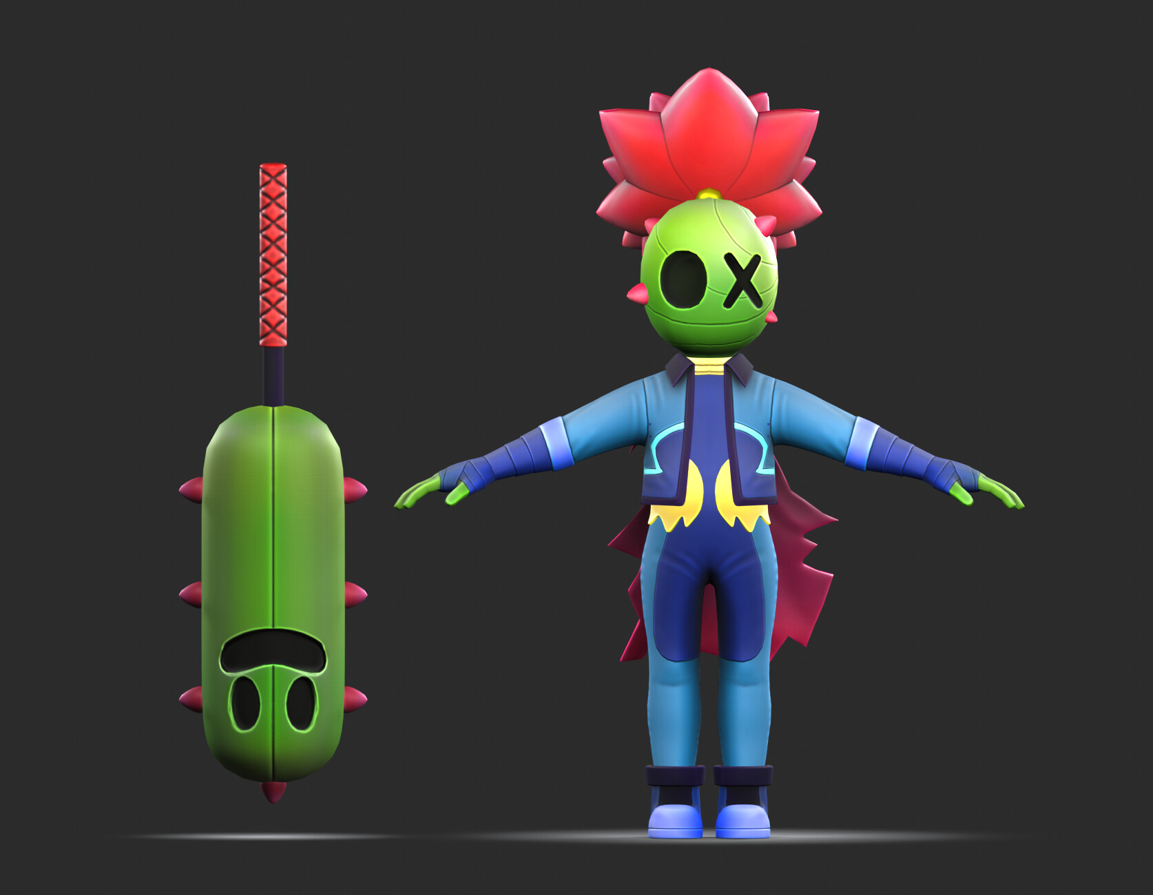 ArtStation - "SPINE" - Character for Videogame 3D