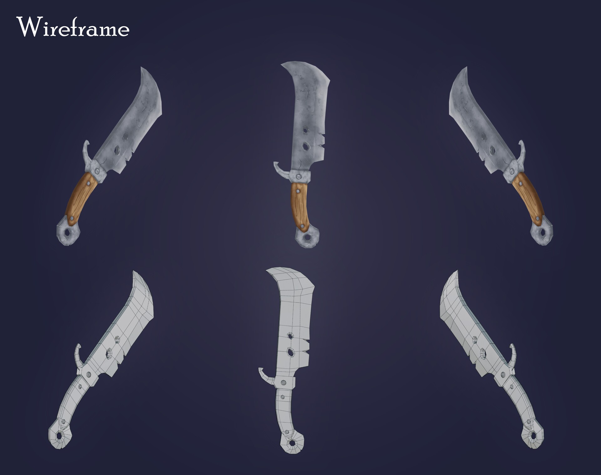 ArtStation - 3D Stlyzed Knife ArtStation - 3D Stlyzed Knife