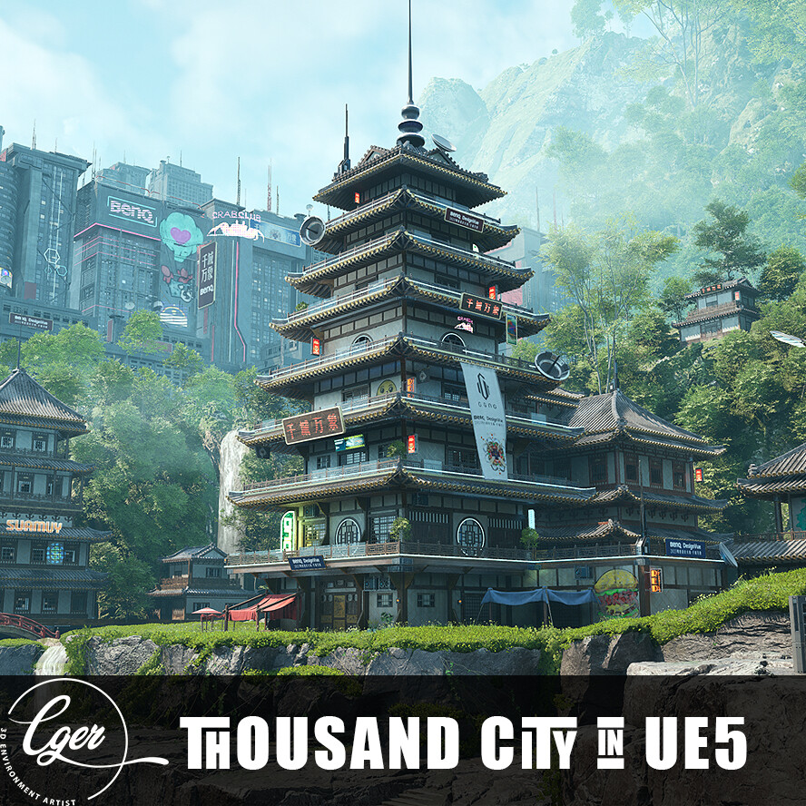 ArtStation - Thousand City - UE5 Short 20 Days of Work