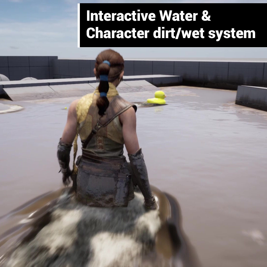 ArtStation - Interactive water + Character dirt