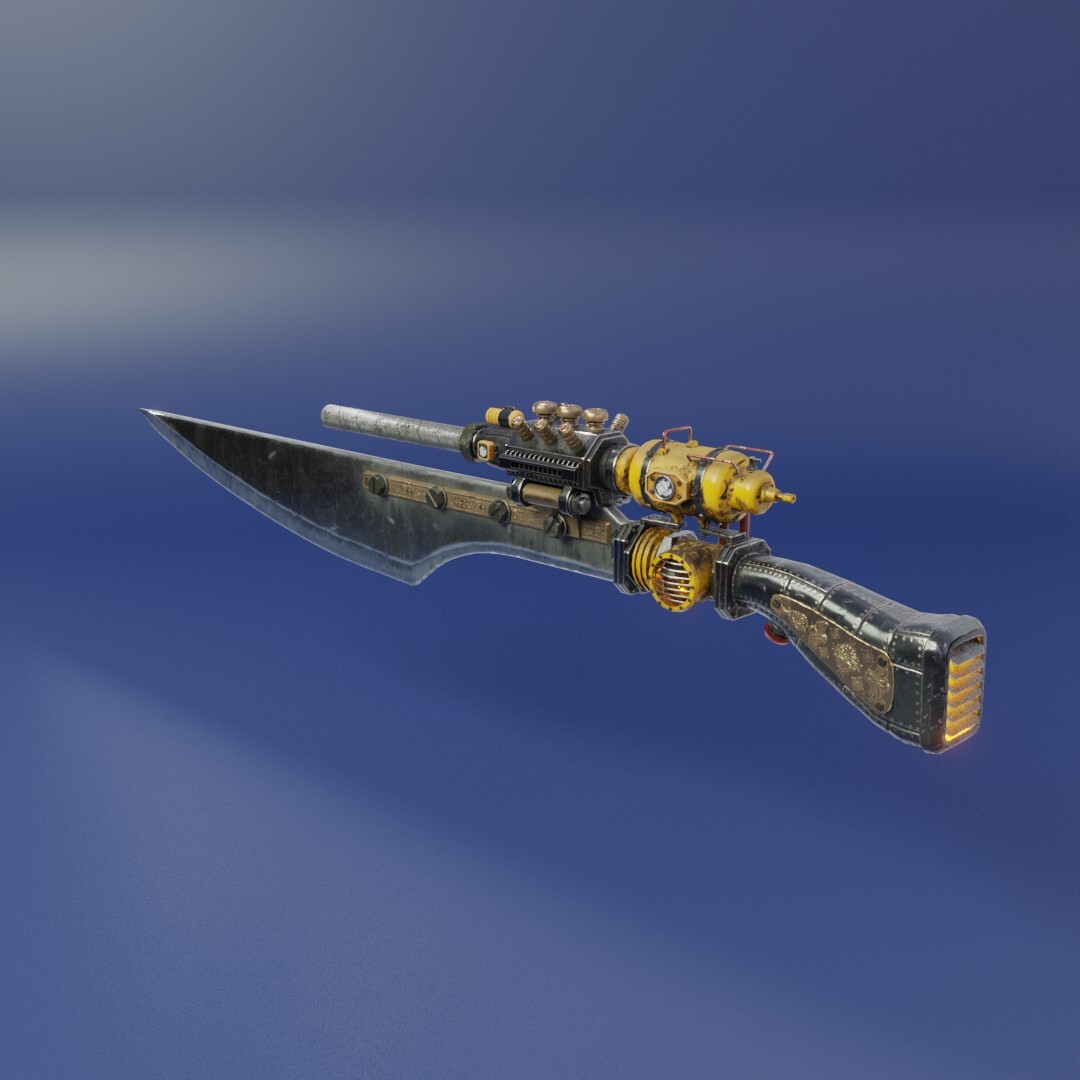 ArtStation - Steampunk Bladegun