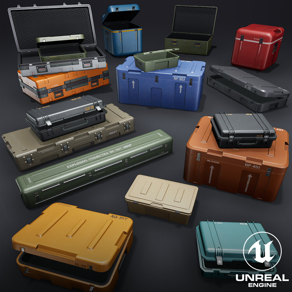 ArtStation - Military Cases Package