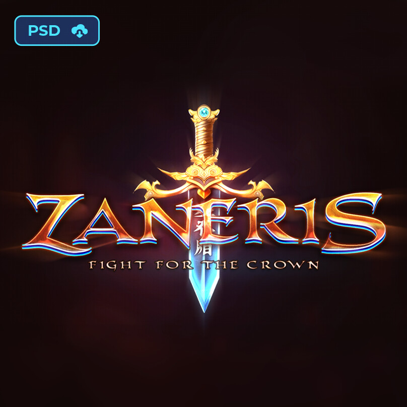 ArtStation - Zaneris - FREE Mmorpg Editable Game Logo ⚔️