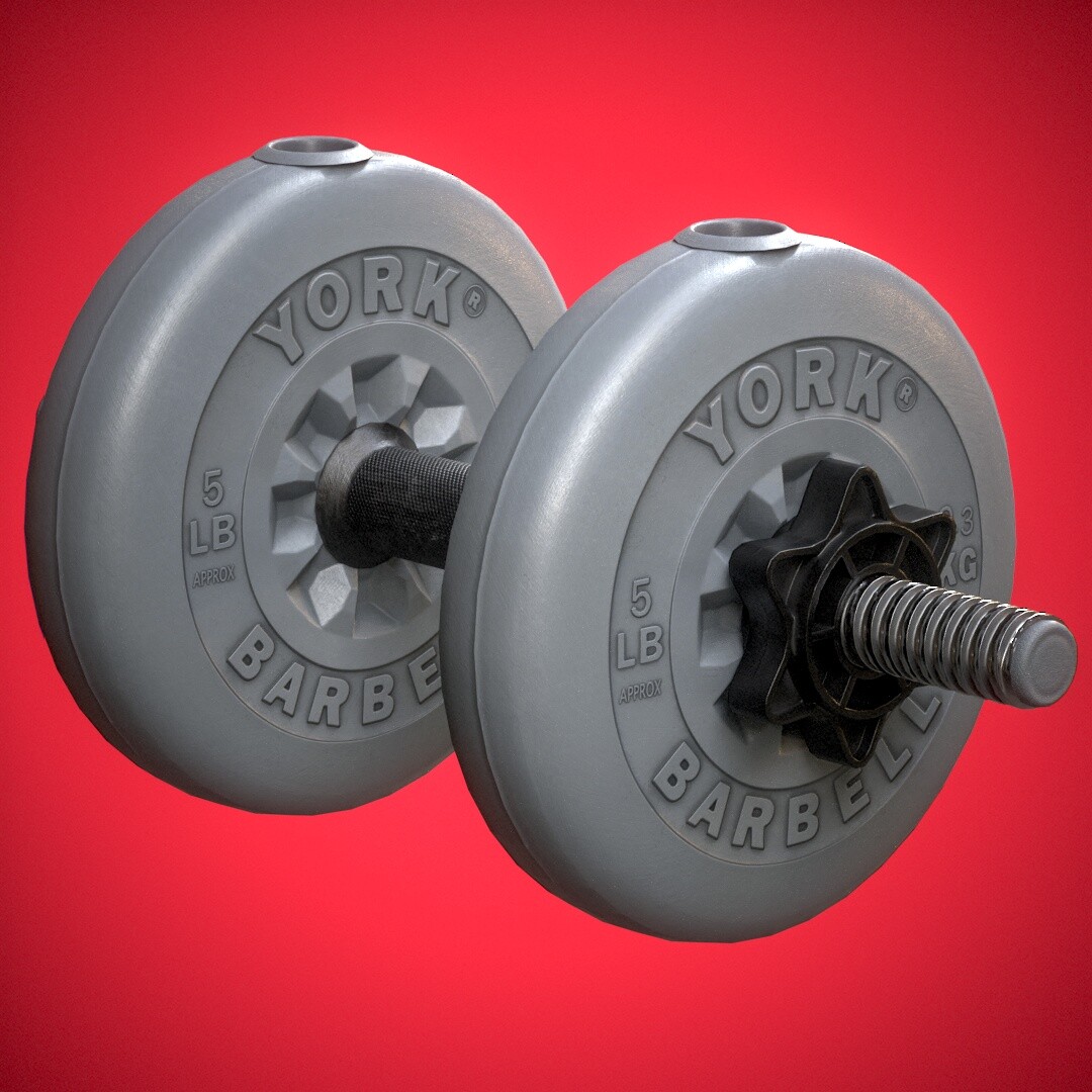 ArtStation - Weights | Game-Ready Barbell Set