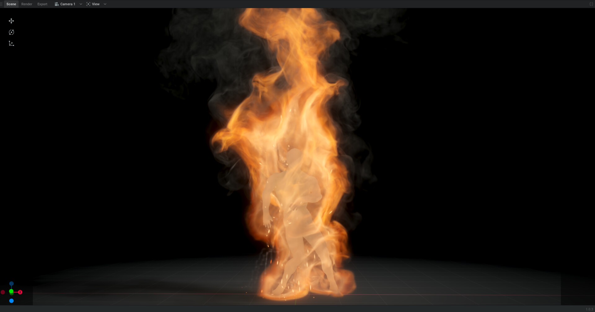 ArtStation - Dance Fire Realtime Simulation