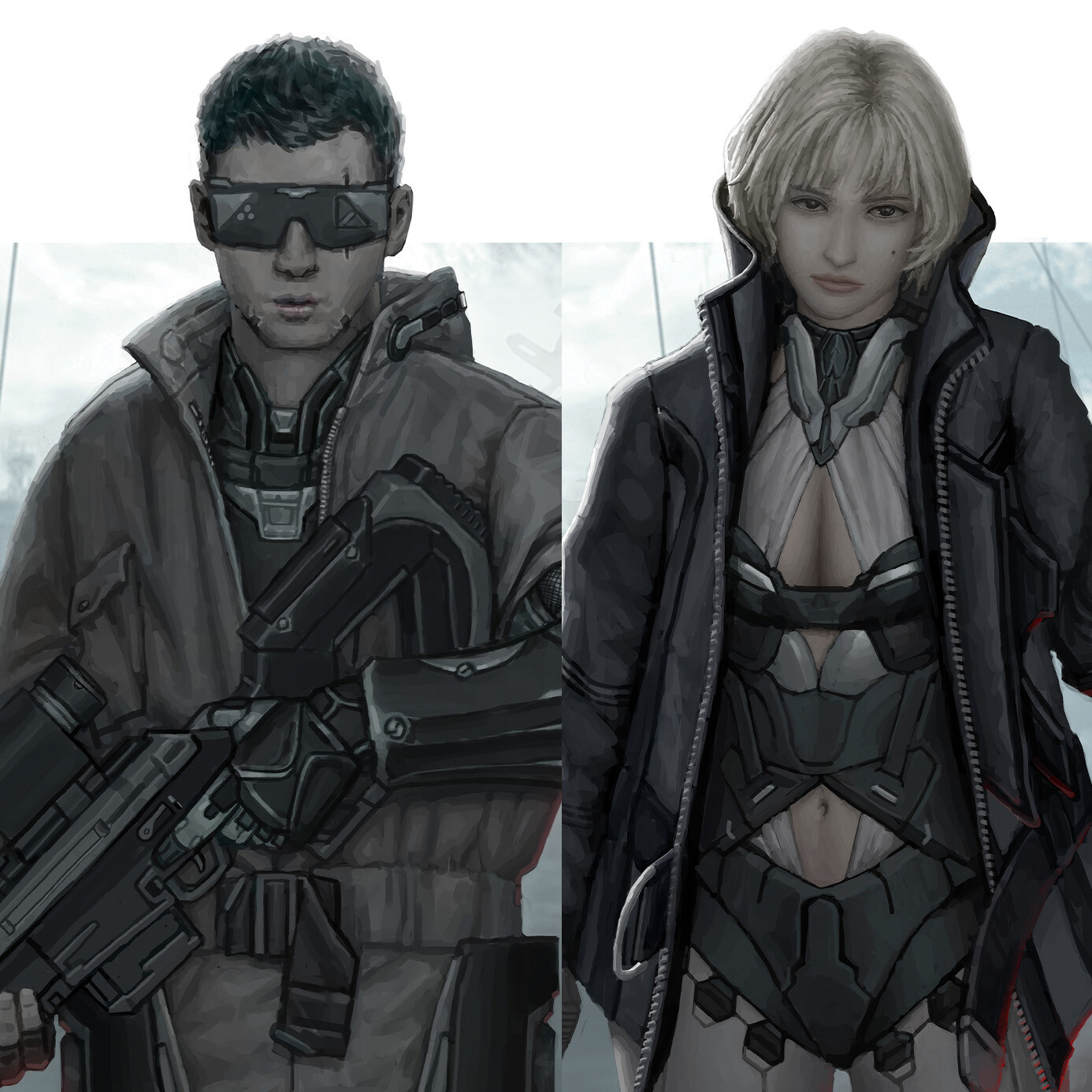 ArtStation - SF shooter characters 1