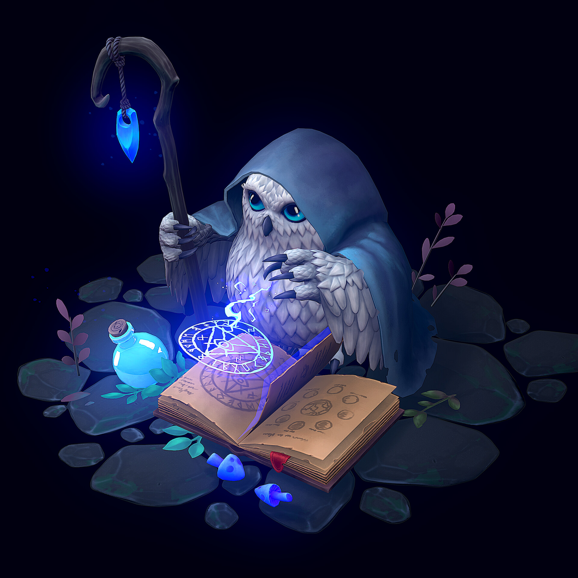 ArtStation - Owl Shaman