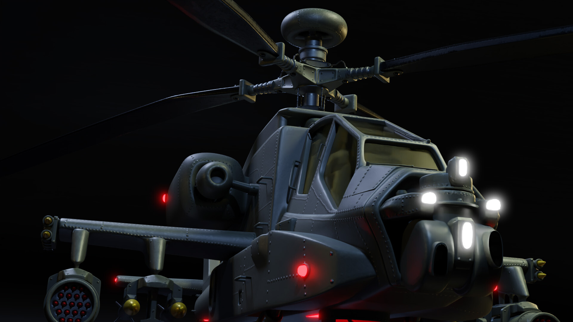 ArtStation - Apache helicopter