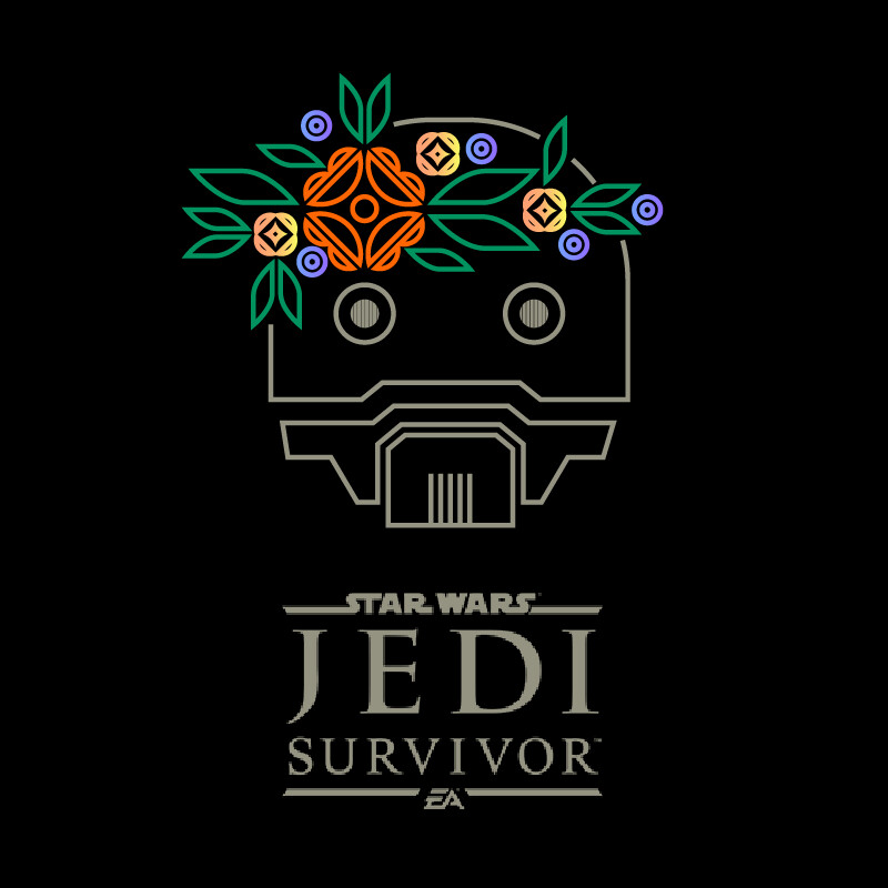 ArtStation - Star Wars Jedi: Survivor Flower Crown Droid Jukebox Album Art