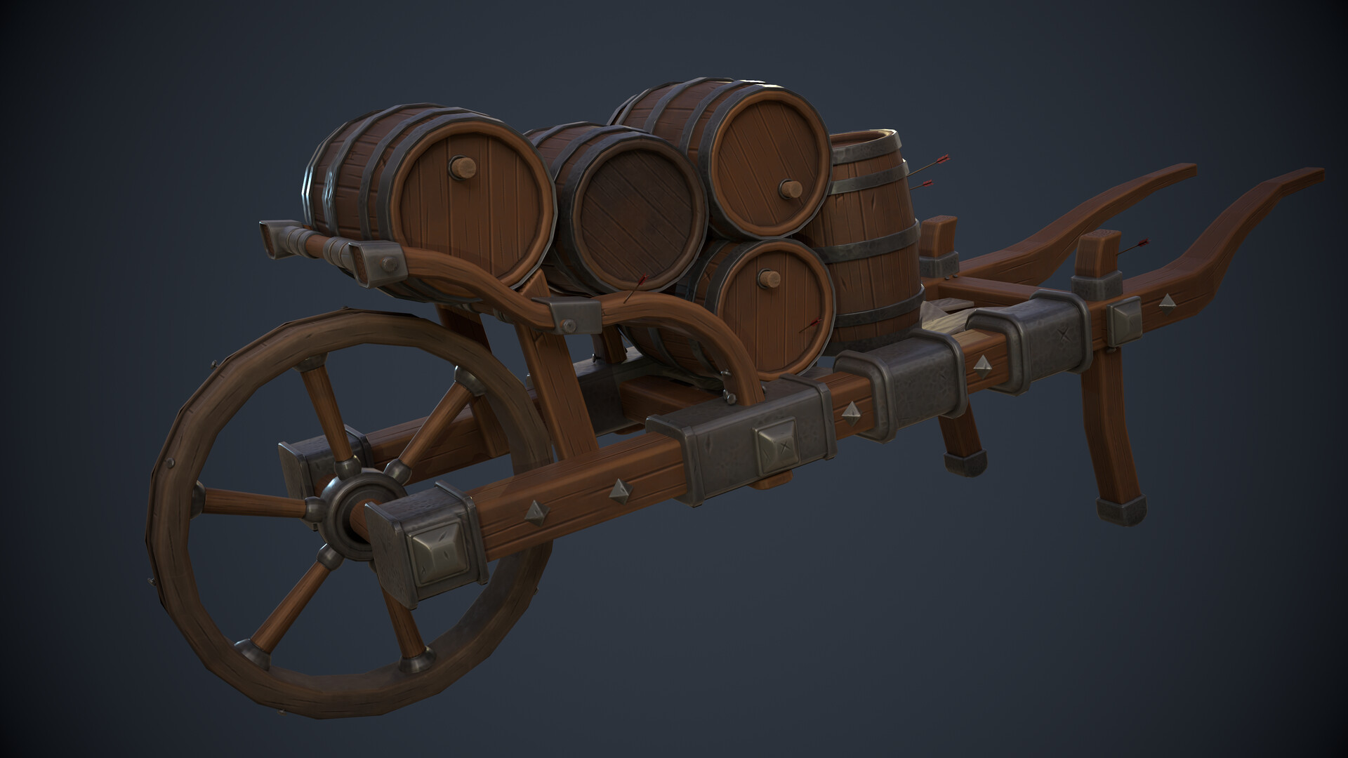 ArtStation - Stylized medieval cart
