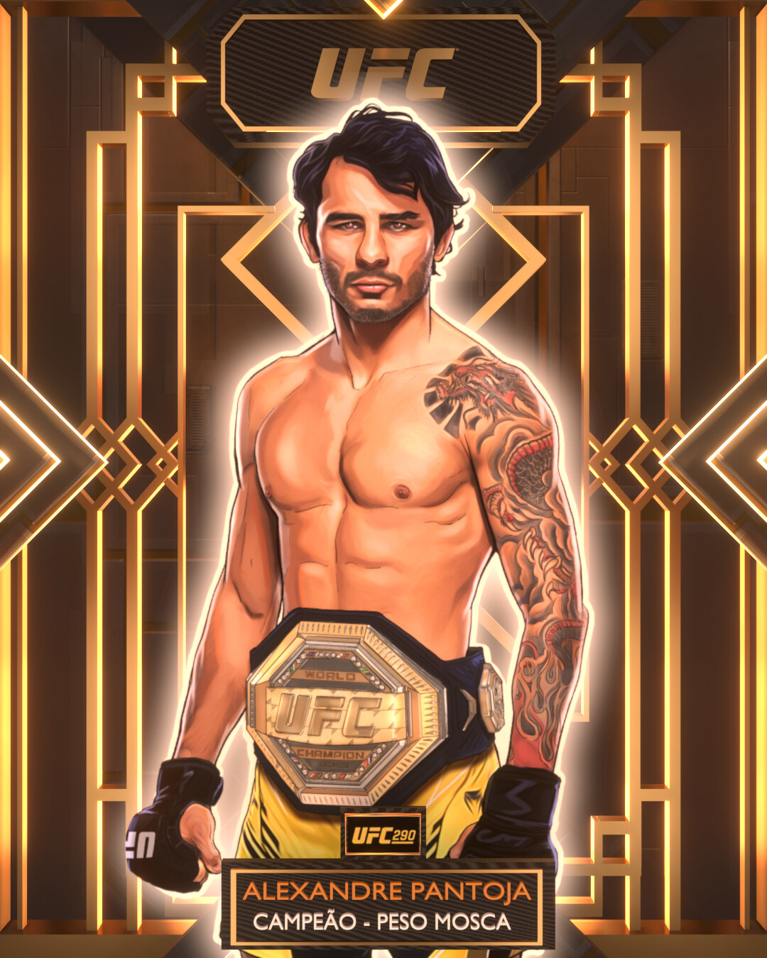 ArtStation - UFC 290 - Alexandre Pantoja