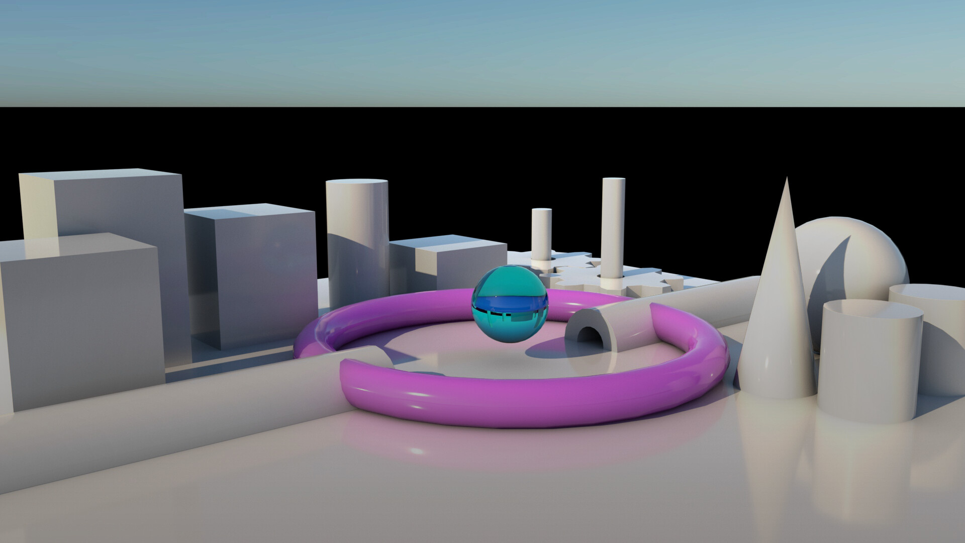 ArtStation - Physical Sky, Ambient Occlusion y Depth Maps - Práctica