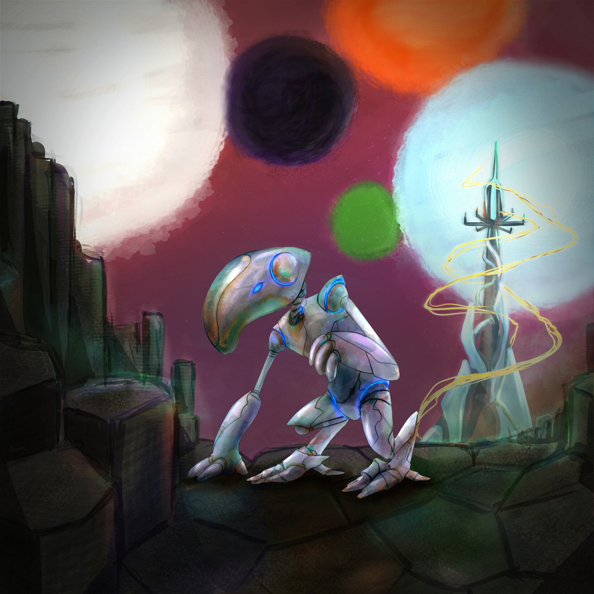 ArtStation - MTG Myr Commander Commission