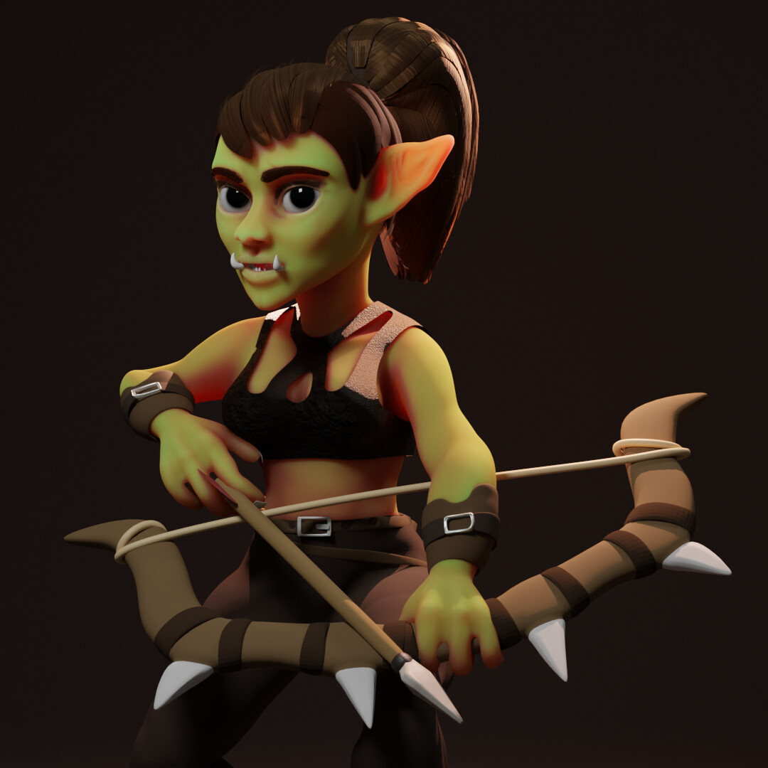 ArtStation - гобліни лучниця