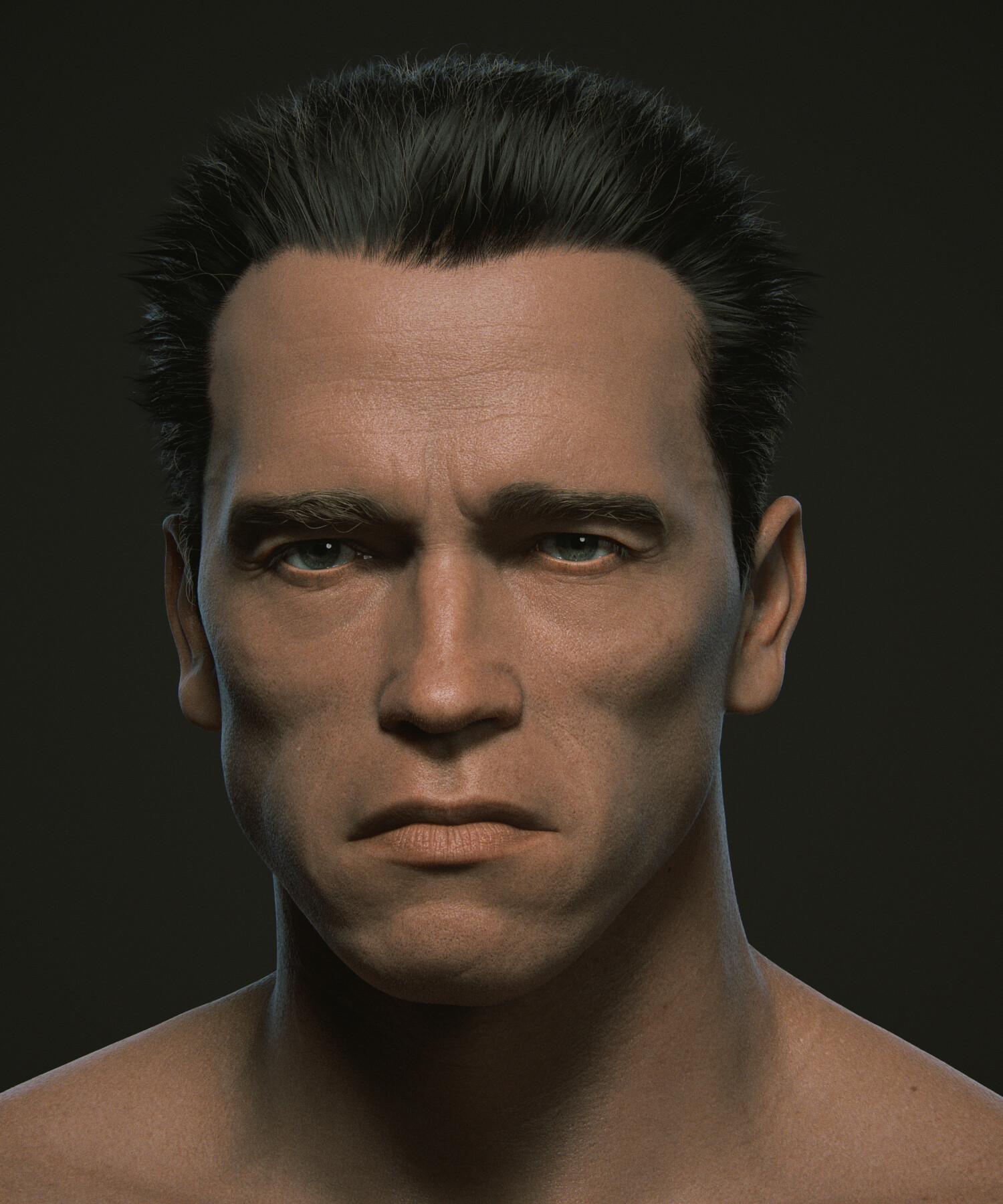 ArtStation - Arnold Schwarzenegger Personal Project