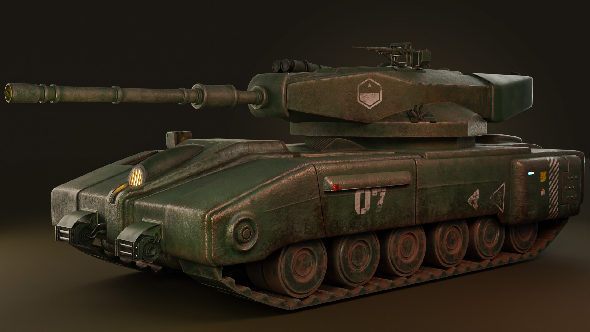 ArtStation - War Rusty Tank