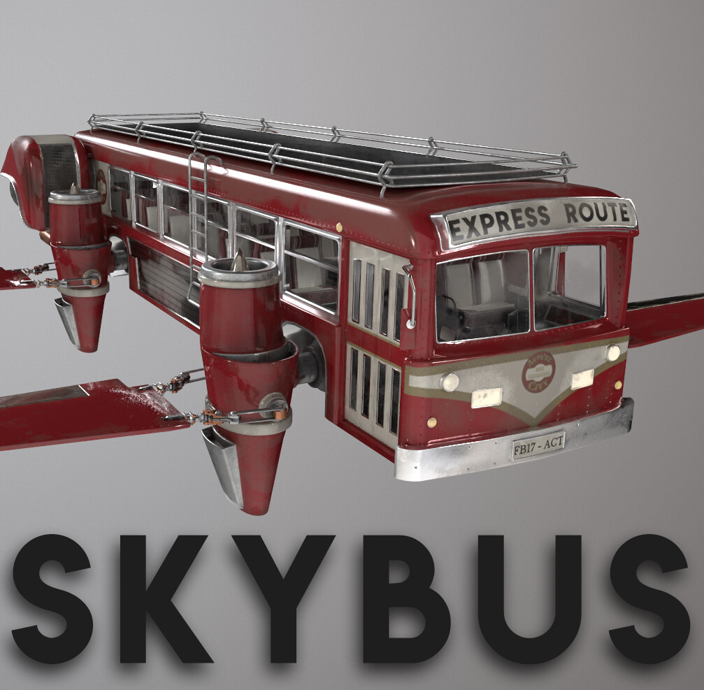 Alec Knott - Artifice Project: Aerial Mass Transportation Vehicle "Sky Bus"