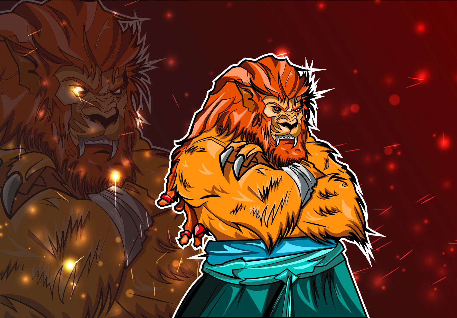 ArtStation - Lion Mascot - Vector Art