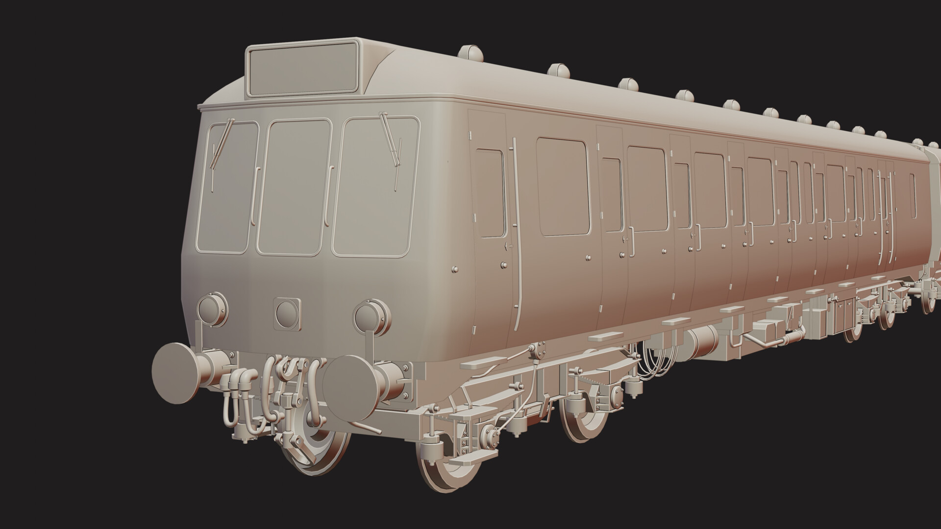 ArtStation - British Rail Class 117 DMU.