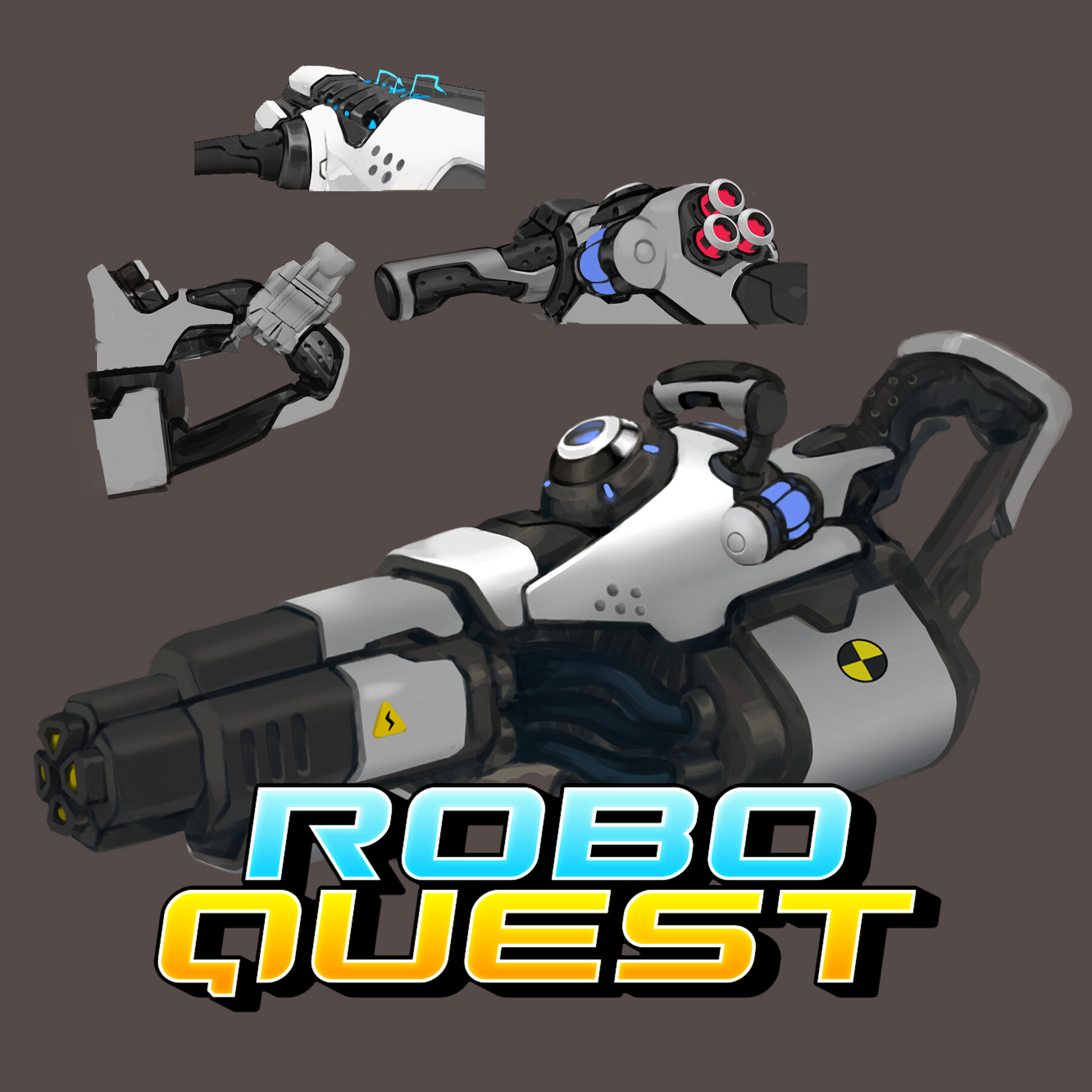 ArtStation - Roboquest SciFi Weapons