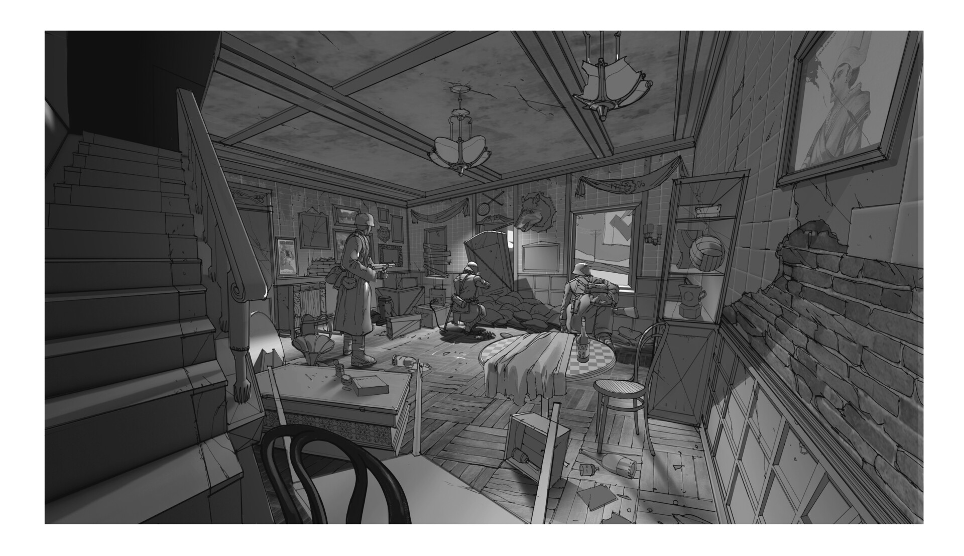 ArtStation - Carentan Set Dressing