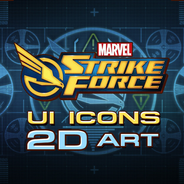 ArtStation - Additional 2d Art work and UI Icons for Marvel Strike Force