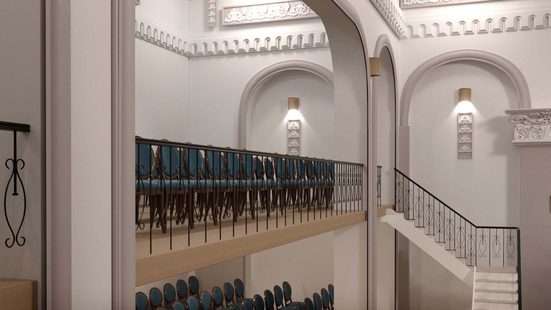 ArtStation - Interior design of the university hall