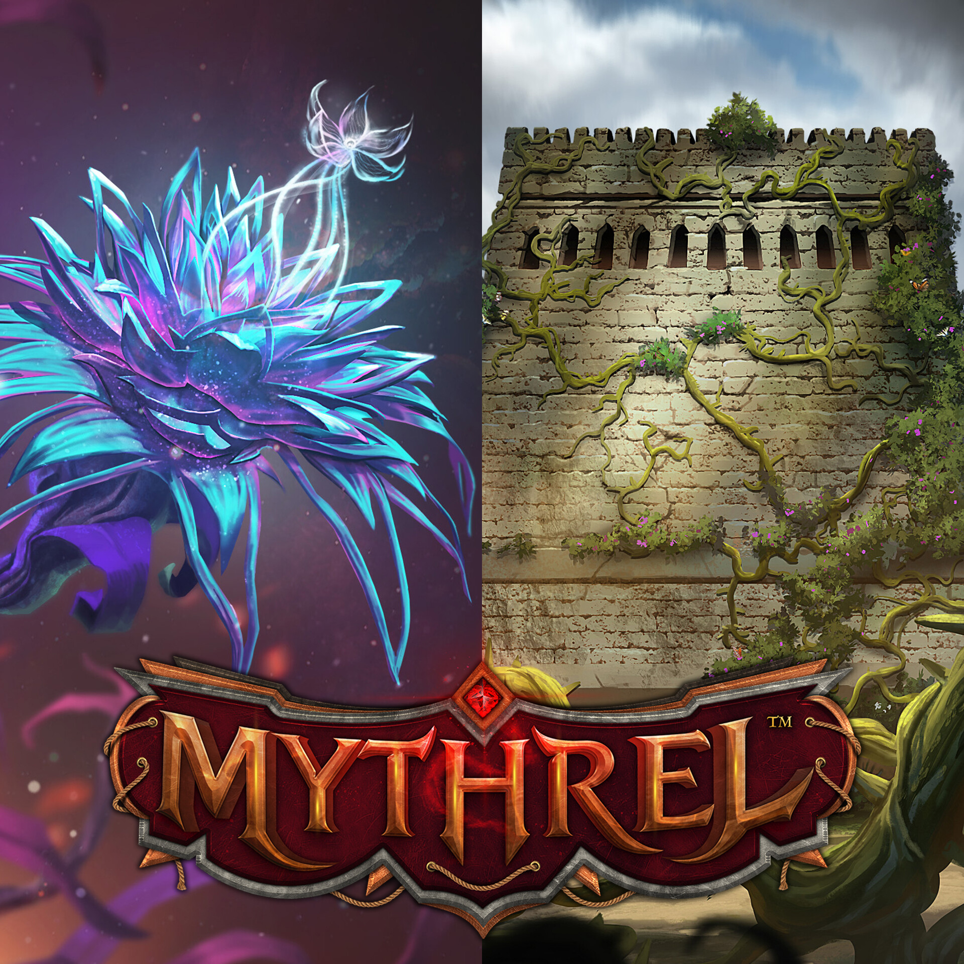 ArtStation - Mythrel Card Art : Barrier of Briars & Exotic Flur